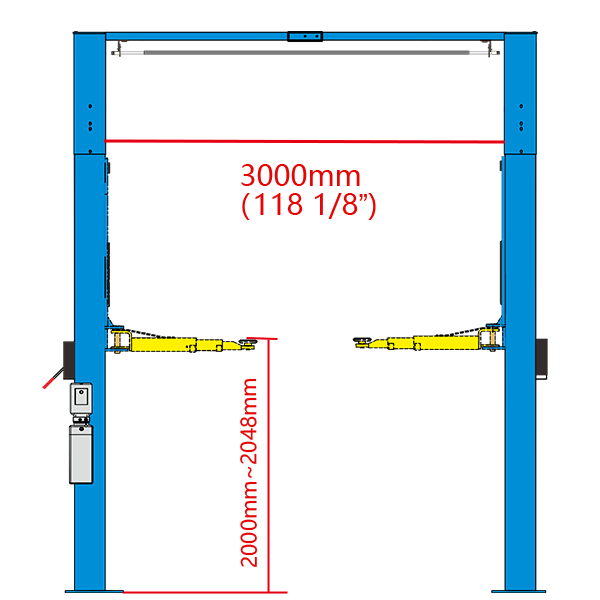 Clear Floor two post lift
